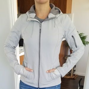 Mondetta | Jackets & Coats | Light Blue Light Gray Rain Jacket Fleece ...